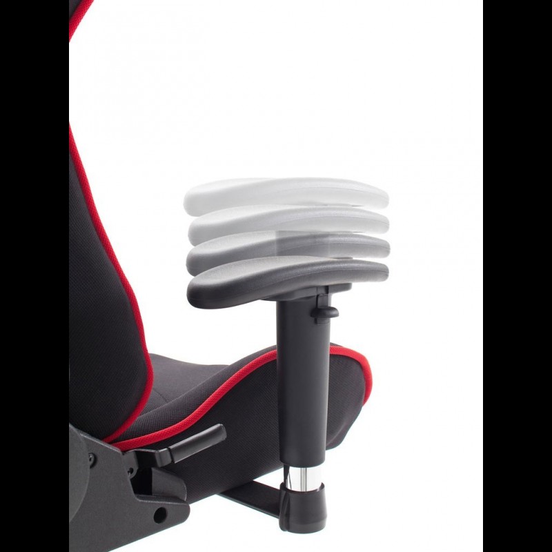Ergonomic office armchair Racing RS red / black Fabric Adjustable ...
