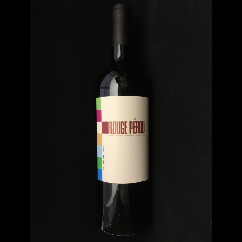 Bottle of wine Porsche 911 50 years Bordeaux Rouge Pérou 2011