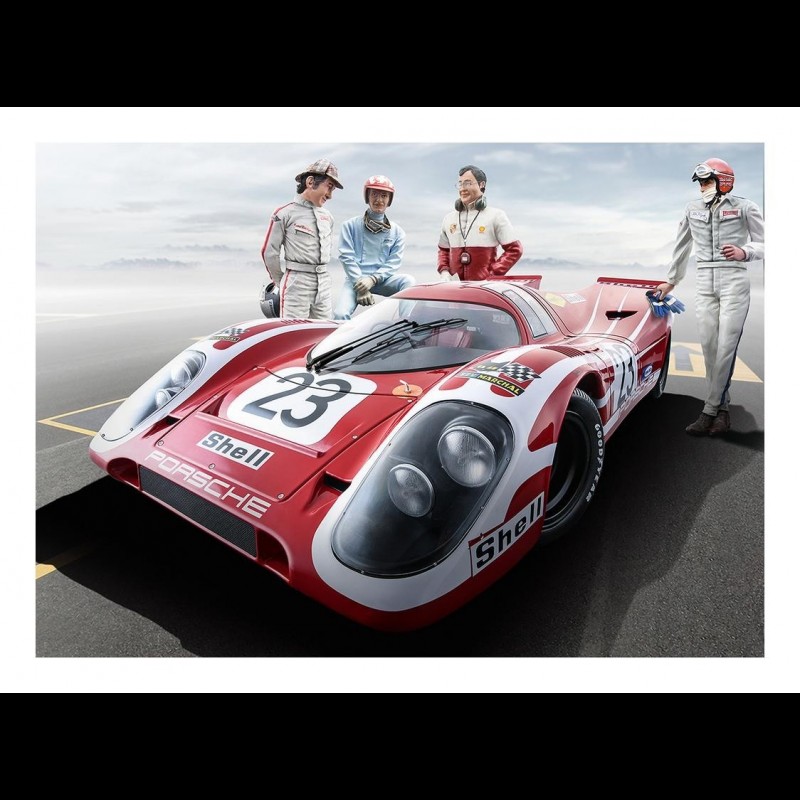 Poster Porsche 917K Vainqueur Le Mans 70 29.7cm x 42cm