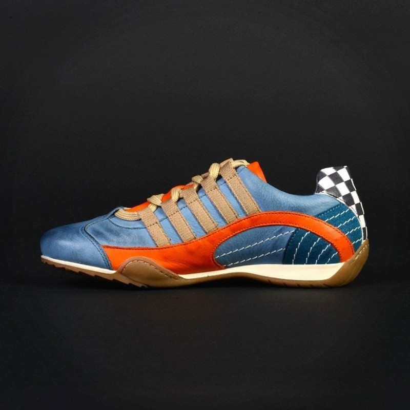 Gulf Sneaker / basket shoes style race driver Gulf blue - women