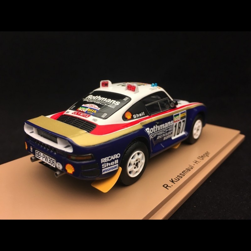 Porsche 959 n° 187 Rothmans Paris - Dakar 1986 1/43 Spark S7816