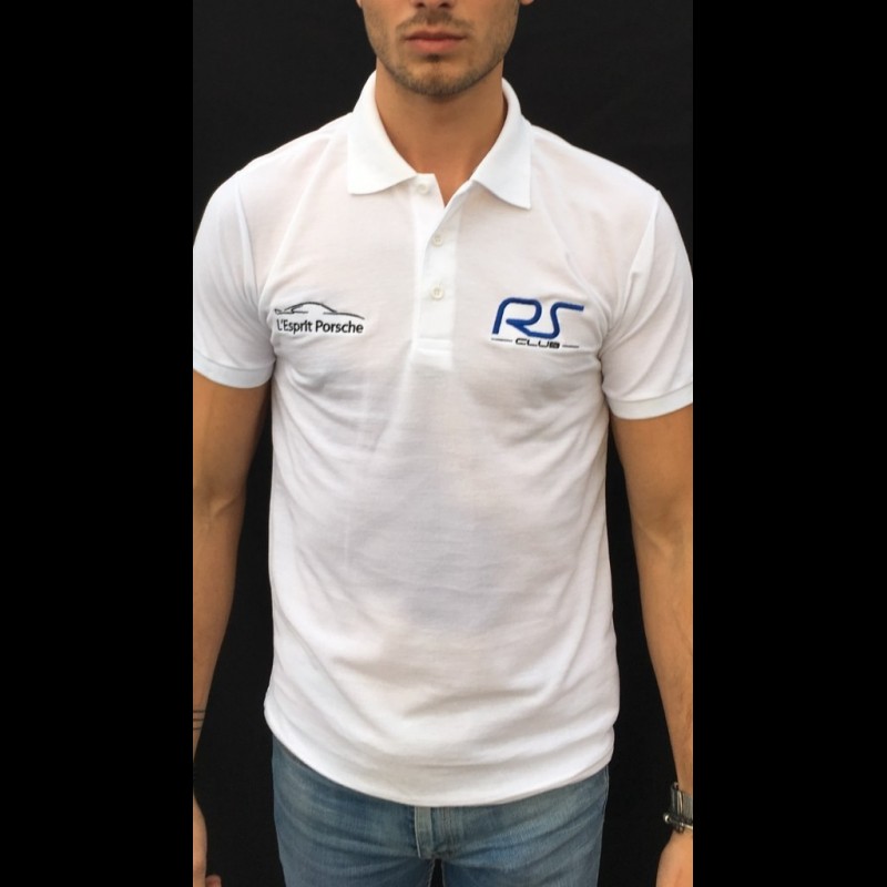 Men's white polo RS Club