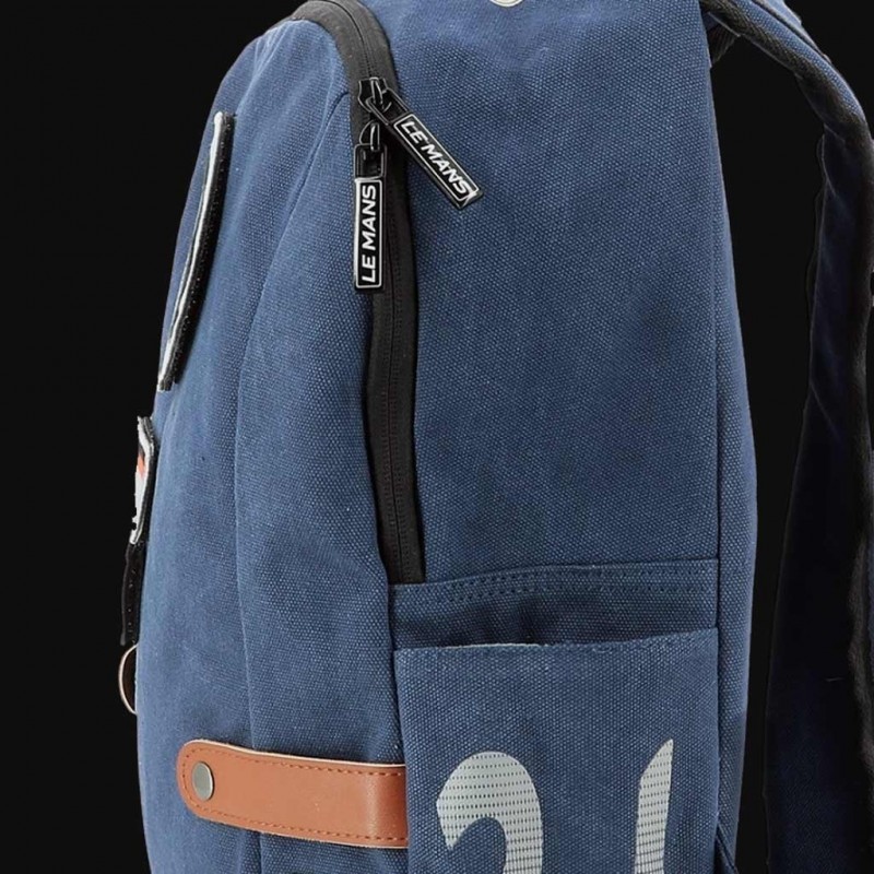 24h Le Mans Legende Classic backpack Navy blue Cotton Official Supply ...