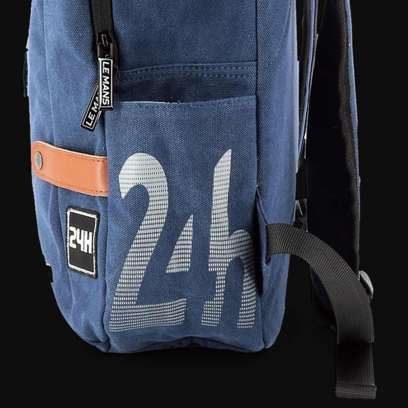 24h Le Mans Legende Classic backpack Navy blue Cotton Official Supply ...