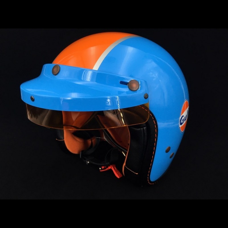 Gulf Pin up Helmet cobalt blue / orange
