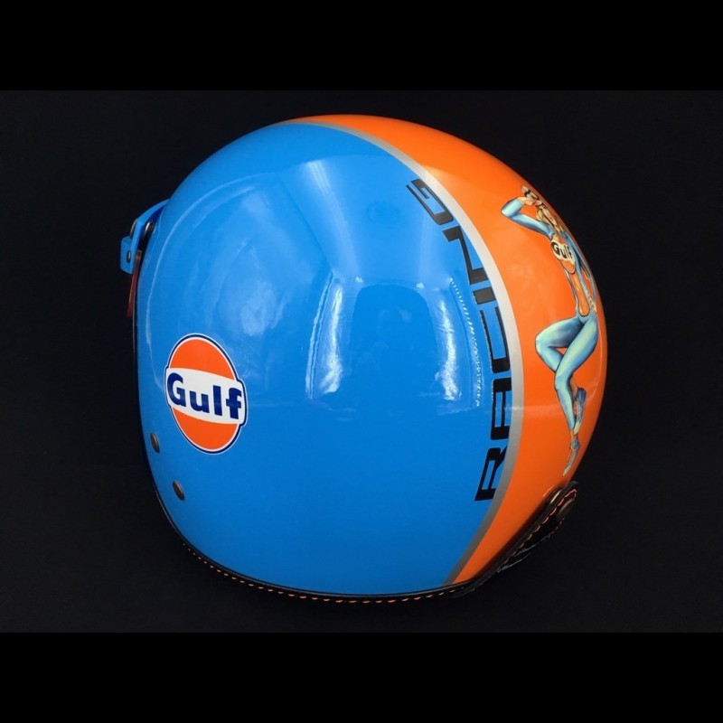 Gulf Pin up Helmet cobalt blue / orange