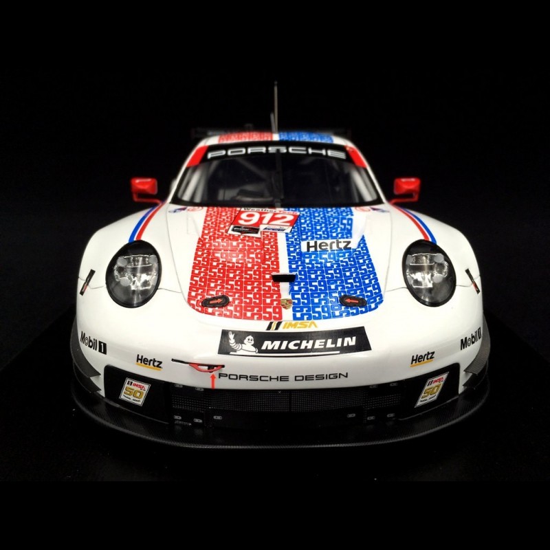 Porsche 911 RSR type 991 24h Daytona 2019 n° 912 Brumos design 1/18 ...