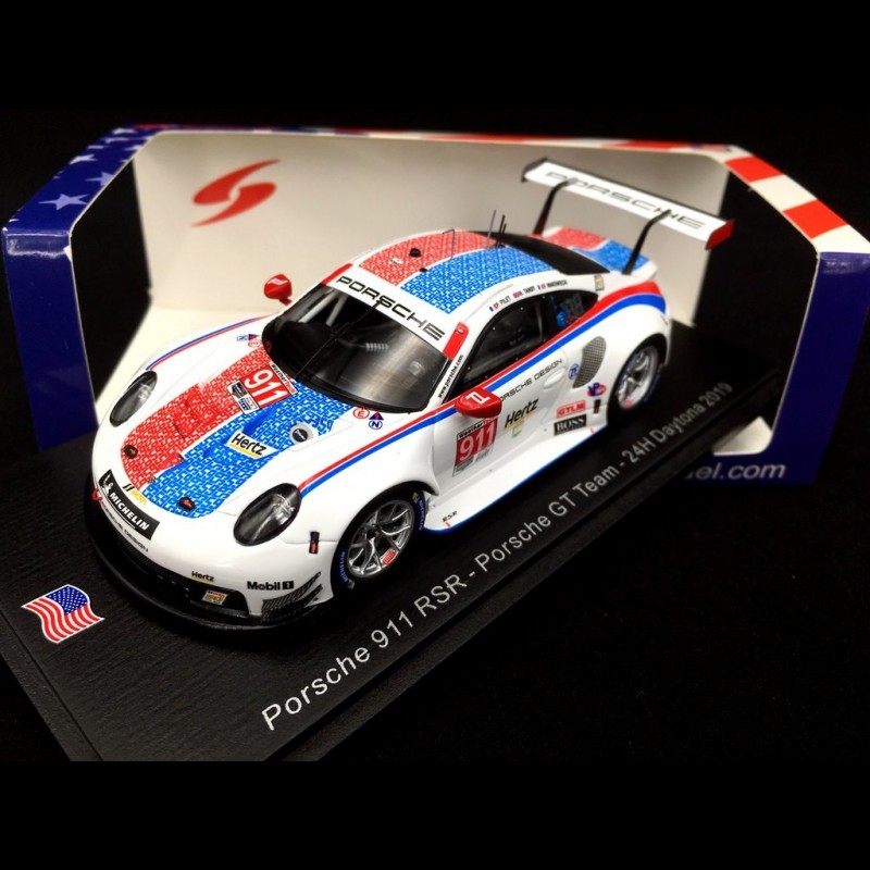Porsche 911 RSR type 991 24h Daytona 2019 n° 911 Style Brumos 1/43 Spark US073