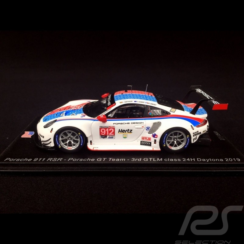 Porsche 911 RSR type 991 24h Daytona 2019 n° 912 Brumos design 1/43 Spark US072 - Selection RS