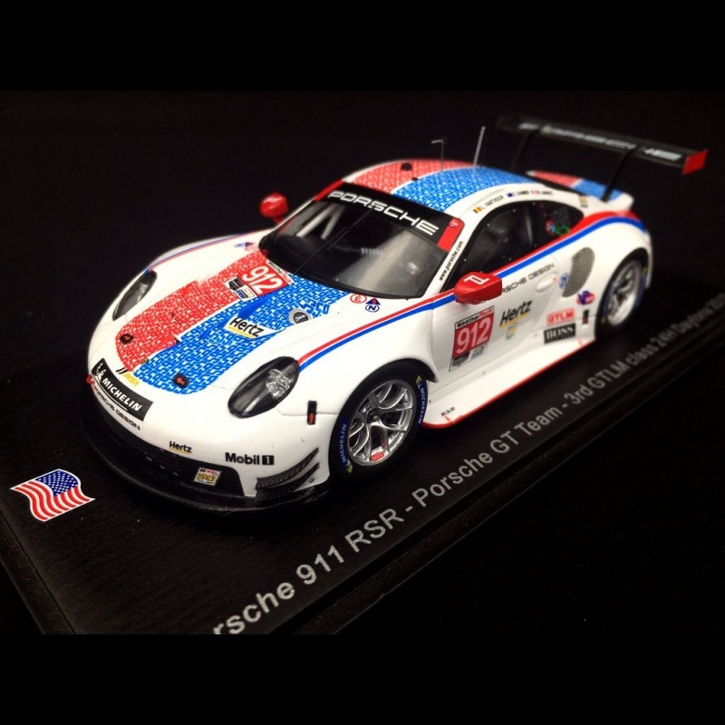 Porsche 911 RSR type 991 24h Daytona 2019 n° 912 Brumos design 1/43 ...