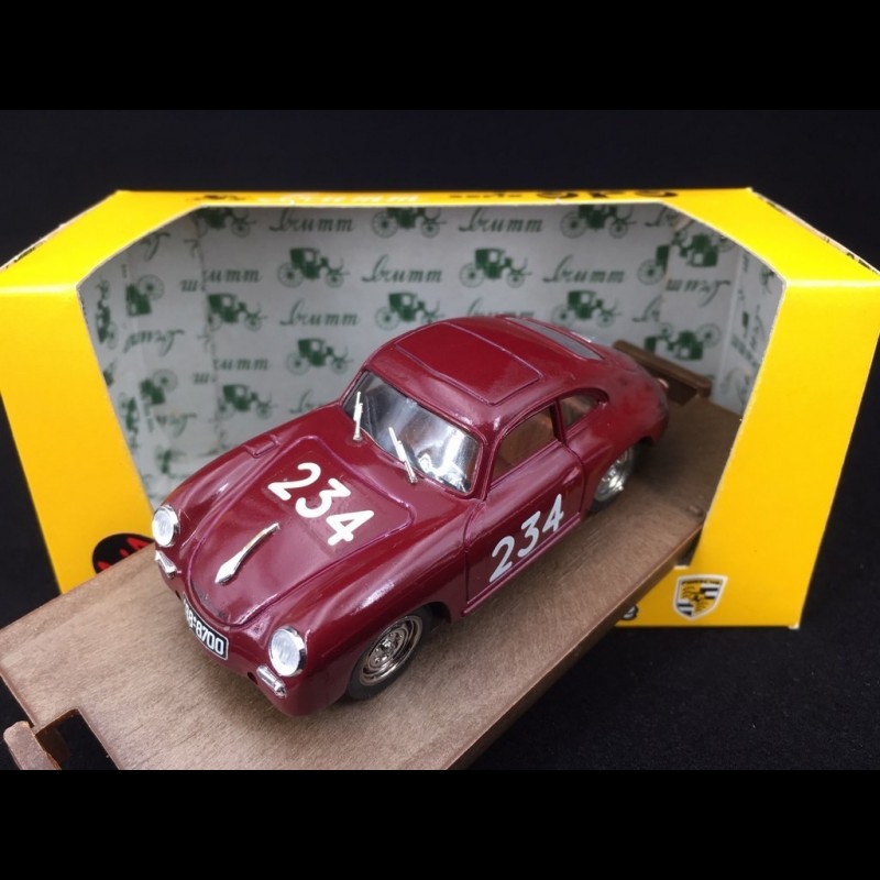 Porsche 356 n° 234 Mille Miglia 1952 1/43 Brumm R120