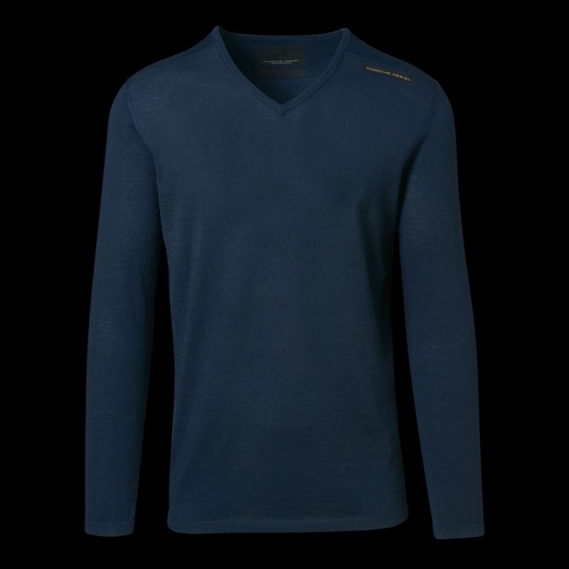 Porsche Design sweater Performance Navy blue Porsche Design Merino Wool ...