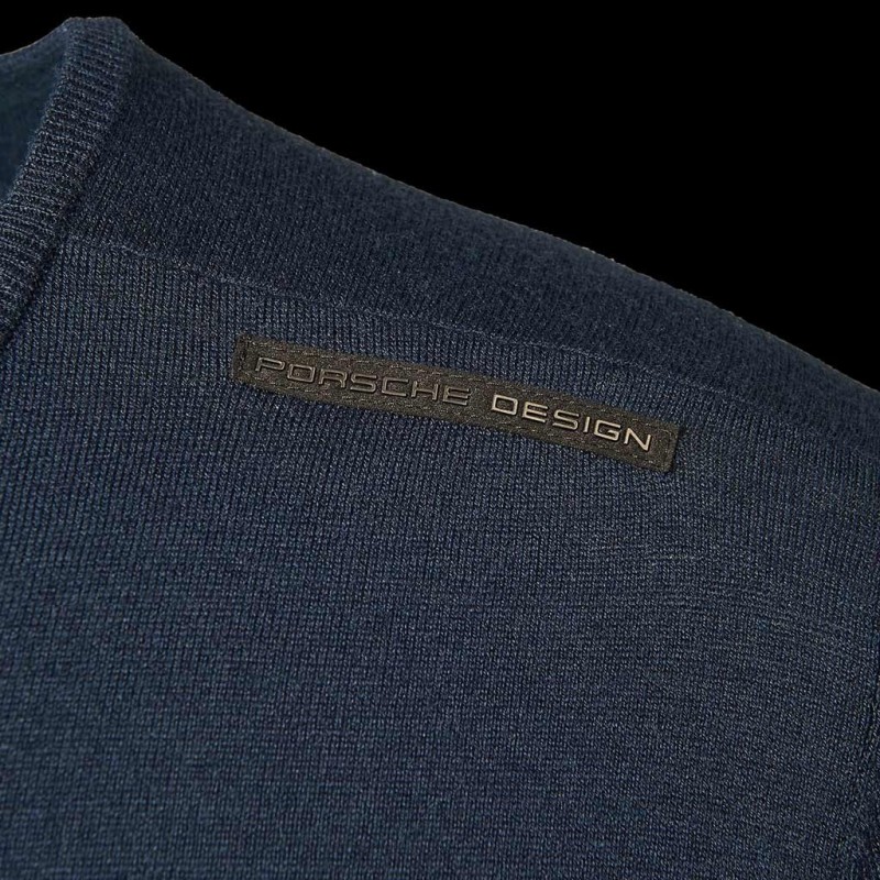 Porsche Design sweater Performance Navy blue Porsche Design Merino Wool ...