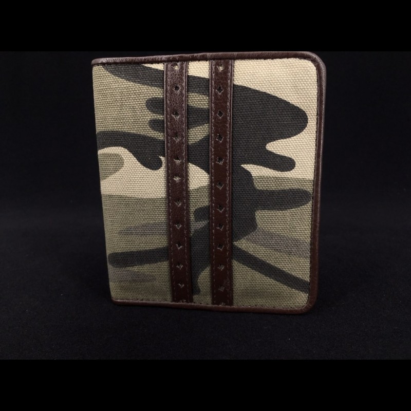 Gulf Wallet camouflage Card holder and coin purse brown leather