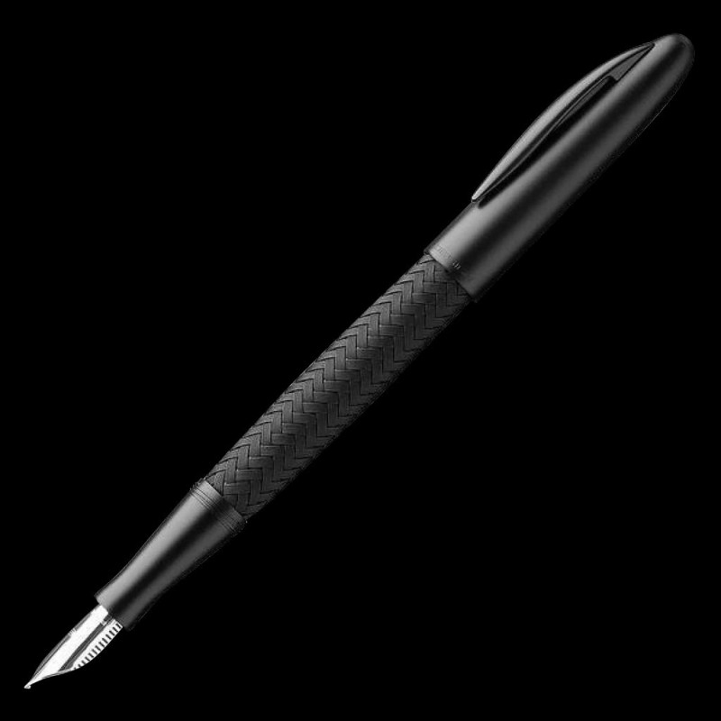 Porsche Design Pen Tec Flex Matte black Gold nib M size P3110