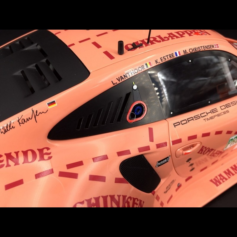 Porsche 911 RSR typ 991 n° 92 "Rosa sau" Sieger Le Mans 2018 1/12 Spark ...