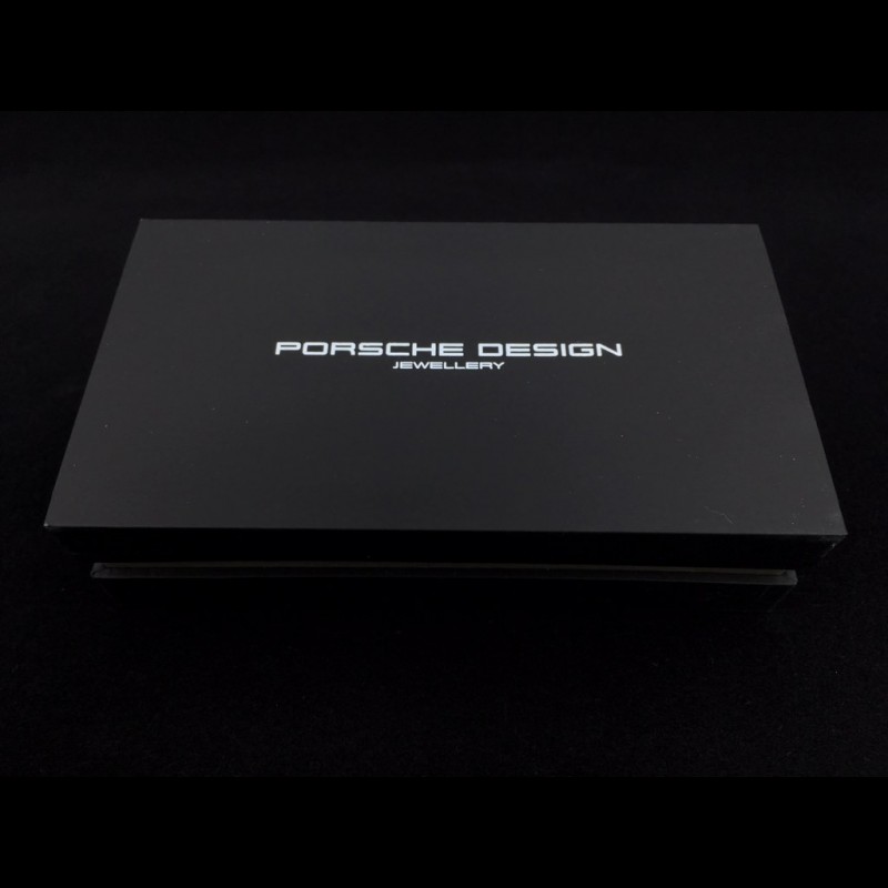 Porsche bracelet double braided black leather Grooves 2.0 Porsche Design