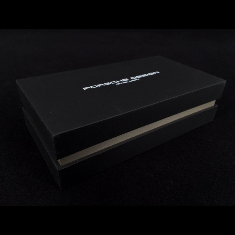 Porsche bracelet double braided black leather Grooves 2.0 Porsche Design