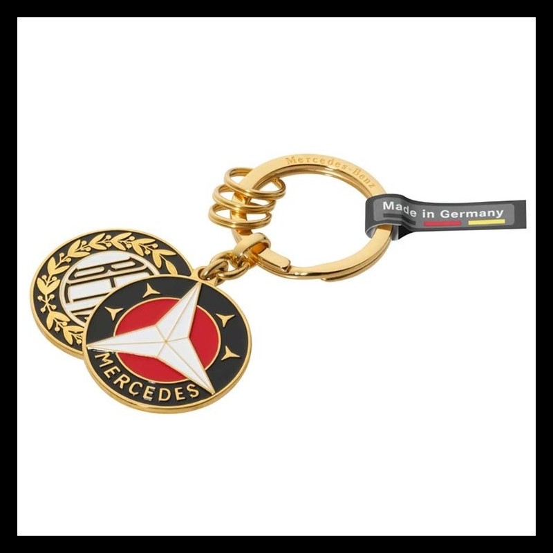 Mercedes keyring Sindelfingen gold brass Mercedes-Benz B66041523
