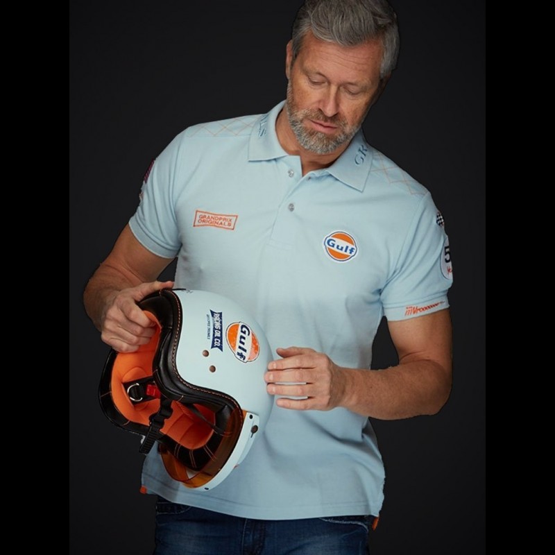 Gulf Polo Racing Steve McQueen Le Mans n° 50 Gulf blue - men
