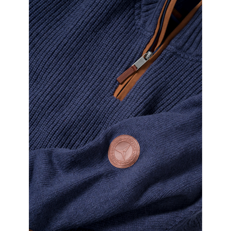 Pull Mercedes Classic Coupe-vent Bleu marine Mercedes-Benz B66041661- homme