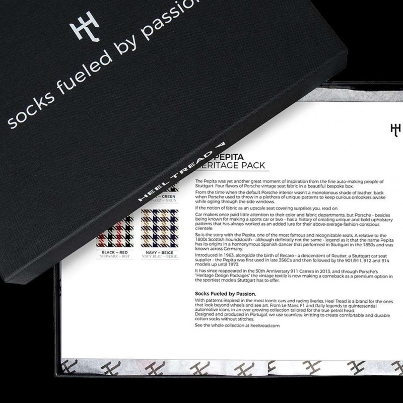 4 pairs Inspiration Porsche 911 Pepita Socks Recaro Heritage 1963 -1973 ...