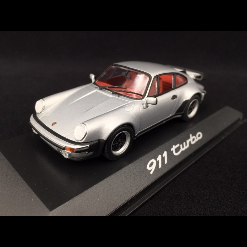 Porsche 911 Type 930 turbo 3.3 1977 silver gray 1/43 Minichamps WAP020SET04