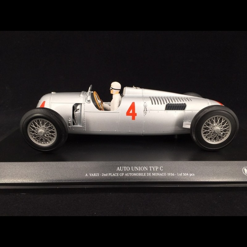 Auto-Union type C n°4 2ème Grand prix de Monaco 1936 avec Achille Varzi ...