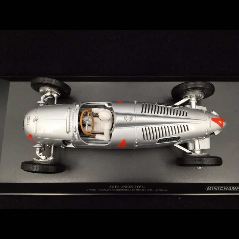 Auto-Union type C n°4 2ème Grand prix de Monaco 1936 avec Achille Varzi ...