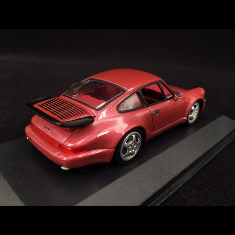 Porsche 911 Type 964 Turbo 1990 Raspberry Red 1/43 Minichamps 430069108