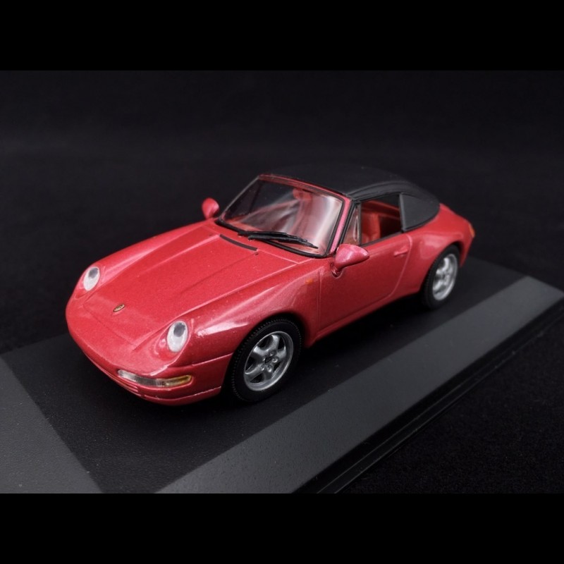 Porsche 911 Type 993 Carrera Cabriolet raspberry red 1/43 Minichamps ...