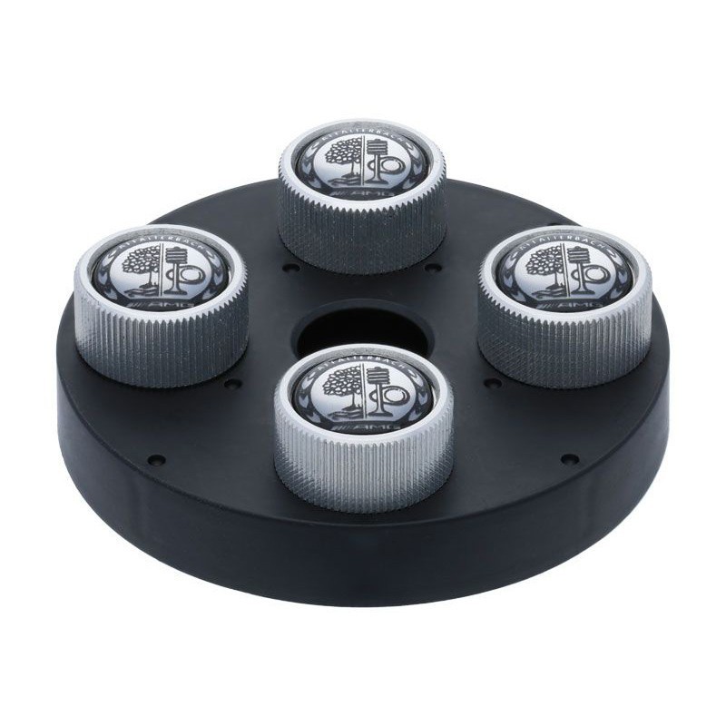 Mercedes AMG valve caps logo vintage set of 4 silver Mercedes-Benz ...