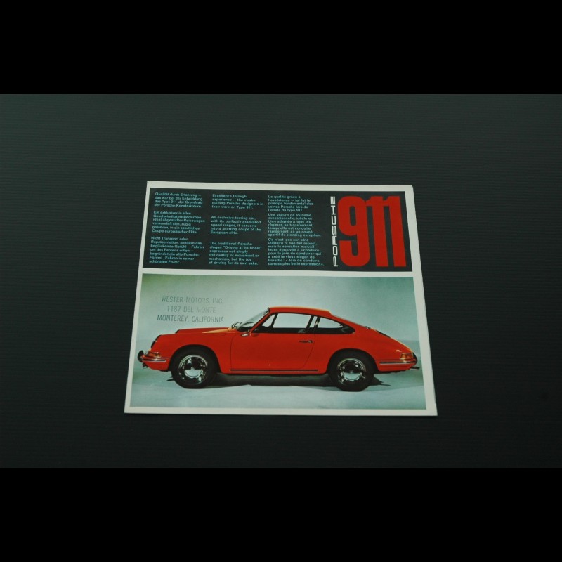 Brochure Porsche 911 Mars 1965 W28