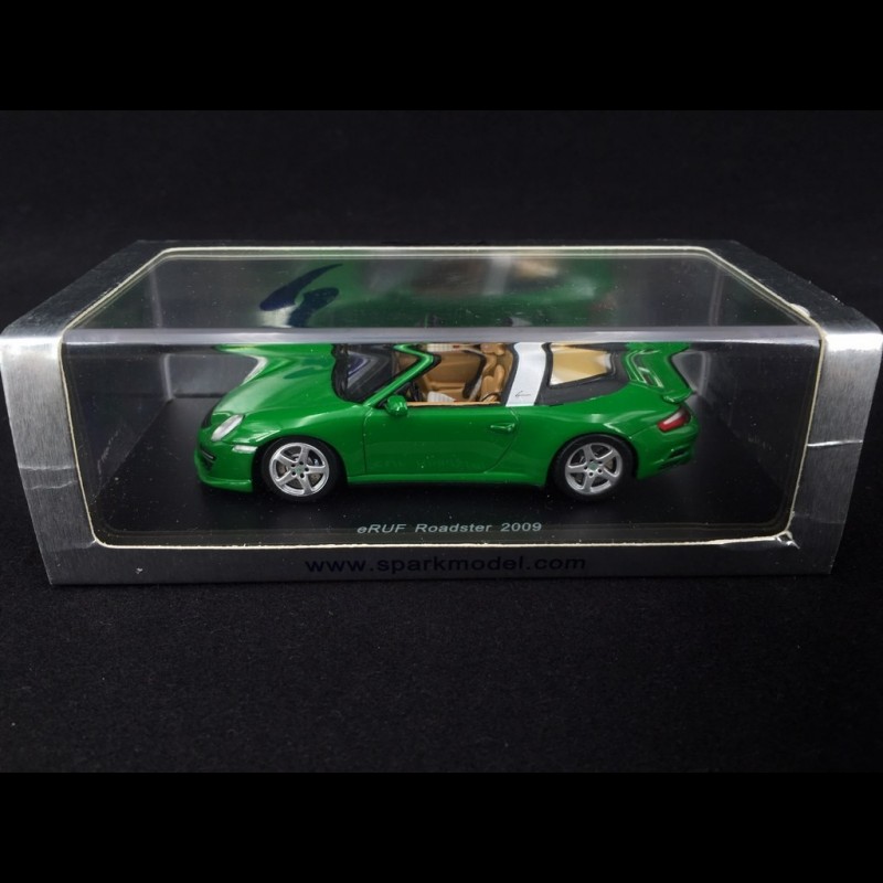 eRUF Greenster Porsche base 997 Roadster 2009 Grün 1/43 Spark S0745