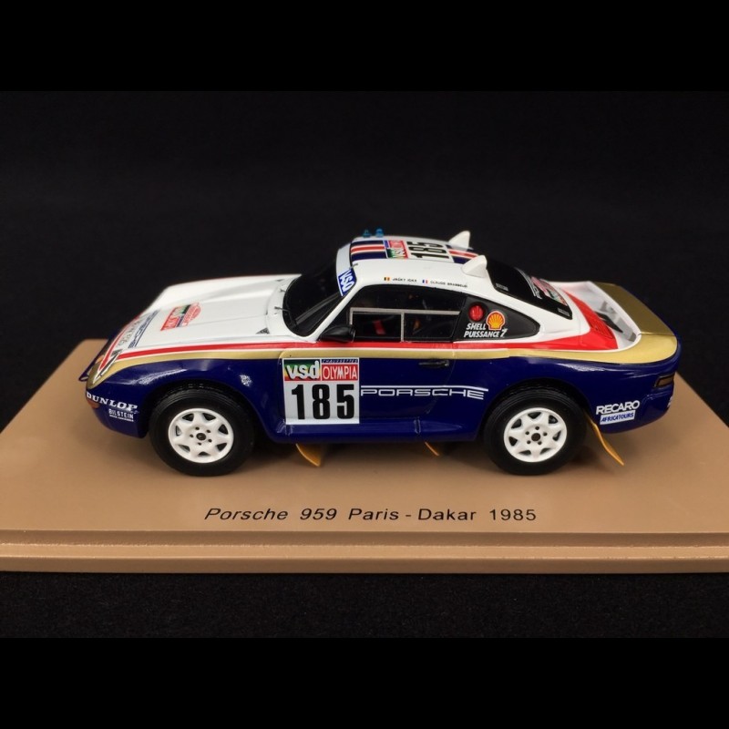 Porsche 959 n° 185 Paris - Dakar 1985 with Rothmans decals 1/43 Spark S7817