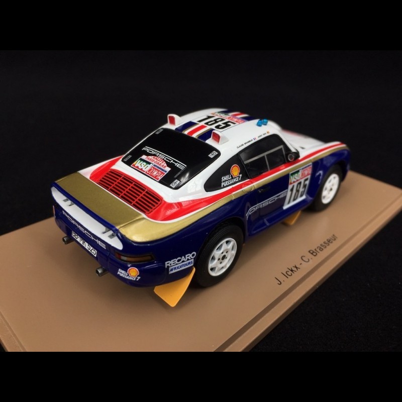 Porsche 959 n° 185 Paris - Dakar 1985 with Rothmans decals 1/43 Spark S7817