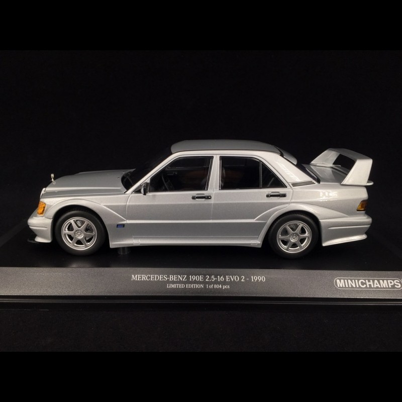 Mercedes 190E 2.5-16 EVO 2 1990 silver 1/18 Minichamps 155036101