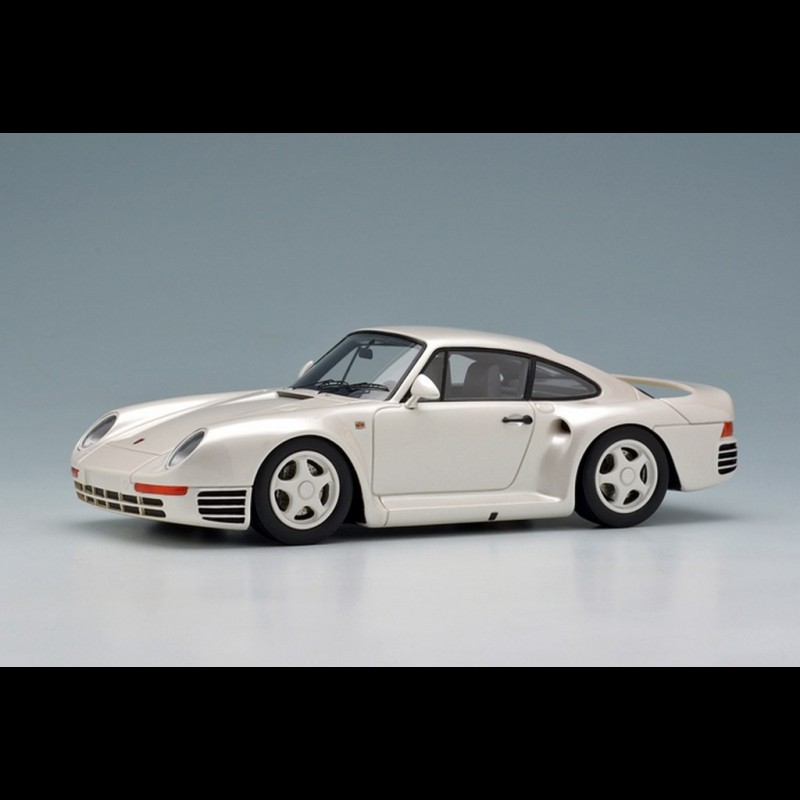 Porsche 959 1986 pearl white 1/43 Make Up Eidolon EM305A