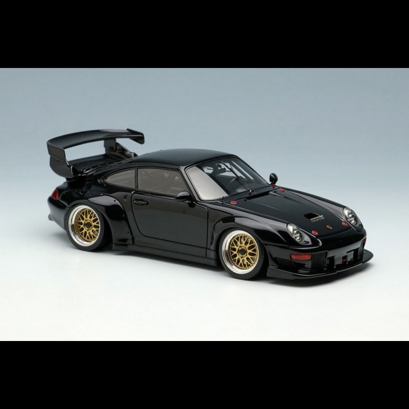 Porsche 911 GT2 EVO type 993 1996 black 1/43 Make Up Vision VM130C