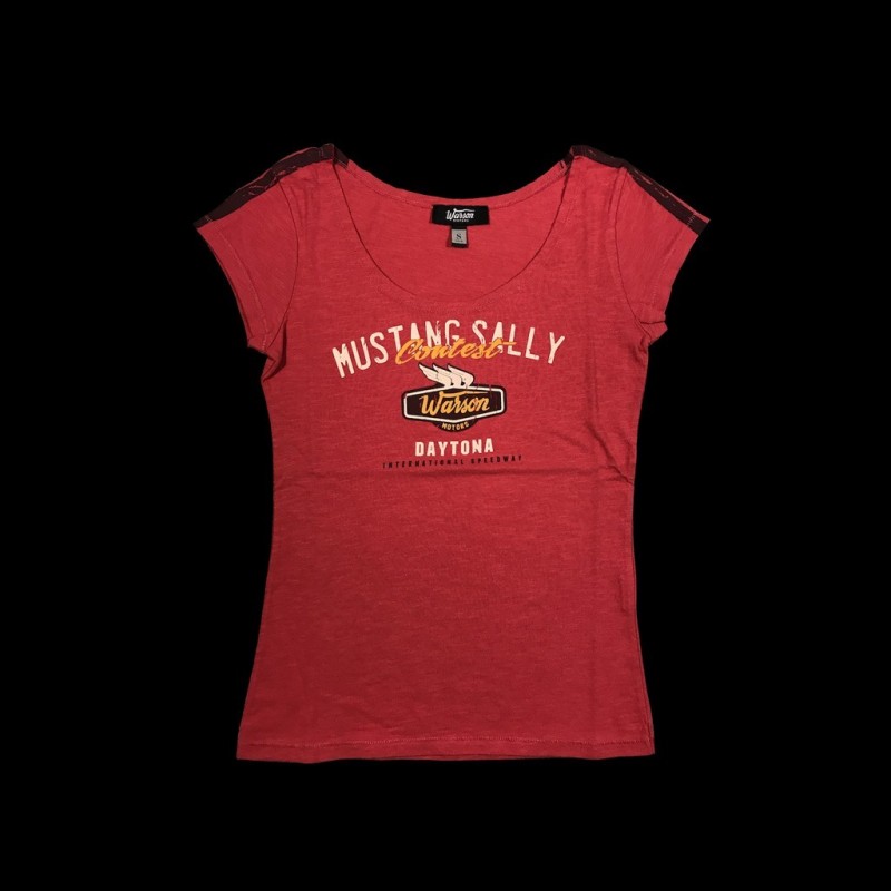 T-shirt 64 Mustang Sally Style Vintage Warson rose - femme