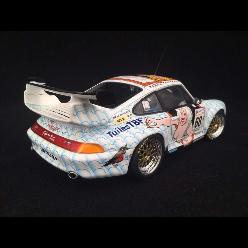 Porsche 911 type 993 GT2 Le Mans 1998 n° 68 Wolinski naked girl 1/18 UT ...