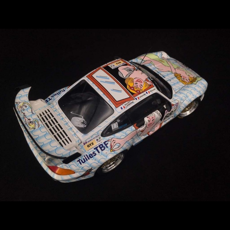 Porsche 911 type 993 GT2 Le Mans 1998 n° 68 Wolinski naked girl 1/18 UT ...