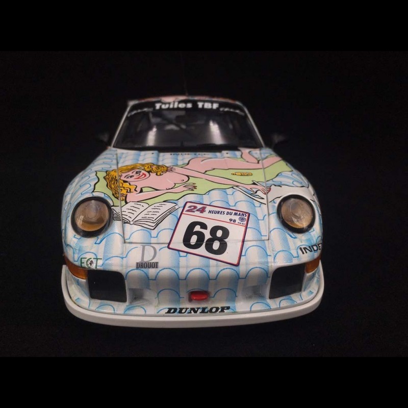 Porsche 911 type 993 GT2 Le Mans 1998 n° 68 Wolinski femme nue 1/18 UT ...
