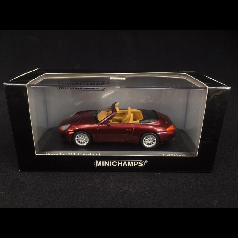 Porsche 996 Carrera Cabriolet 1998 arena rot 1/43 Minichamps 400061092