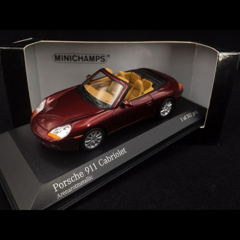 Porsche 996 Carrera Cabriolet 1998 arena rot 1/43 Minichamps 400061092