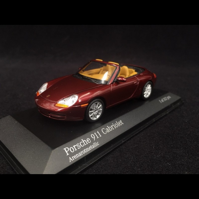Porsche 996 Carrera Cabriolet 1998 arena rot 1/43 Minichamps 400061092
