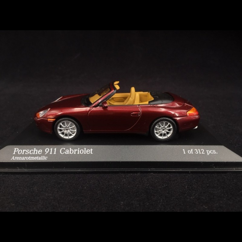 Porsche 996 Carrera Cabriolet 1998 arena rot 1/43 Minichamps 400061092