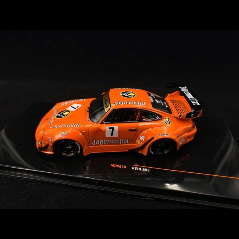 Porsche 911 type 993 RWB Rauh-Welt n° 7 Jägermeister orange 1/43 IXO ...