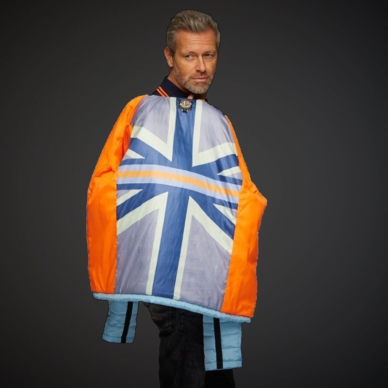 Gulf Jacket Performance Quilted Gulf blue / Black stripes - men