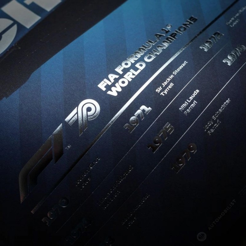 Poster Tyrrell F1 70ème anniversaire 1970 - 1979 Edition limitée